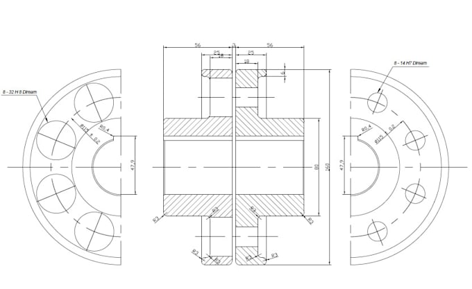 Do technical drawing using autocad by Iqbalasskhaaf97 | Fiverr