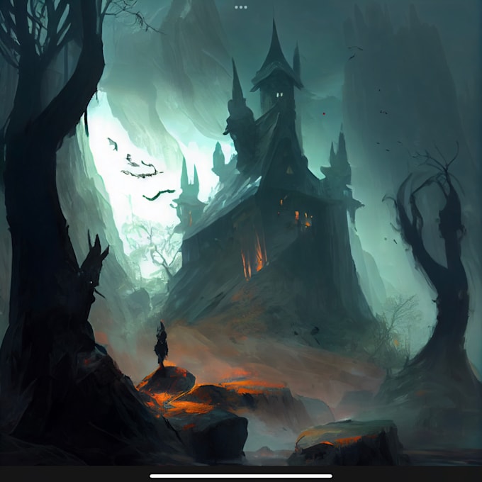 Make horror landscape concept art for your metal band by Filadraw | Fiverr