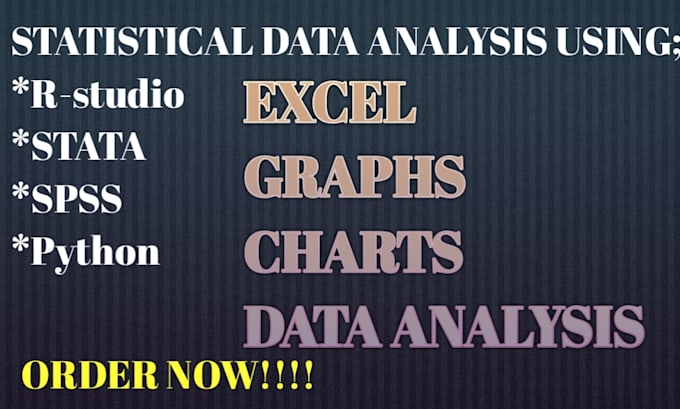 Handle data analysis tasks using rstudio, spss, stata and python by ...