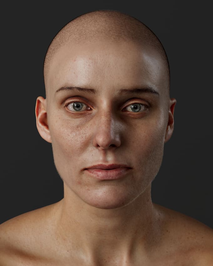 Create a high quality 3d realistic character, custom outfit, rigging ...