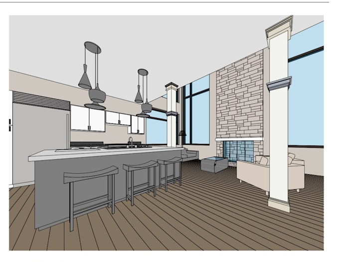 Create fully rendered perspectives in revit by Cre8tendesign | Fiverr