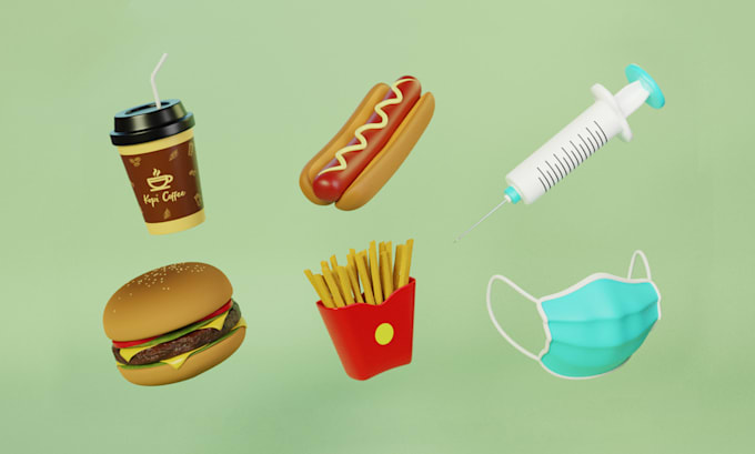 Create unique high quality 3d icon and object by Adekdesigns | Fiverr