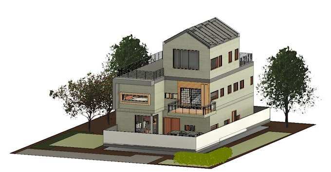 Create revit 3d model and drawings by Anashafeez483 | Fiverr