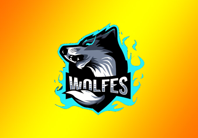 Design vintage wolves mascot sport logo with free source file by Jamila ...