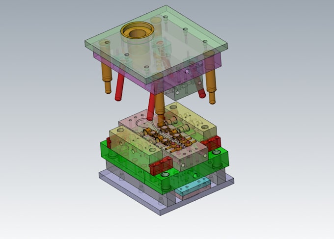 Do your plastic injection mold, casting mold design, 3d cad by ...