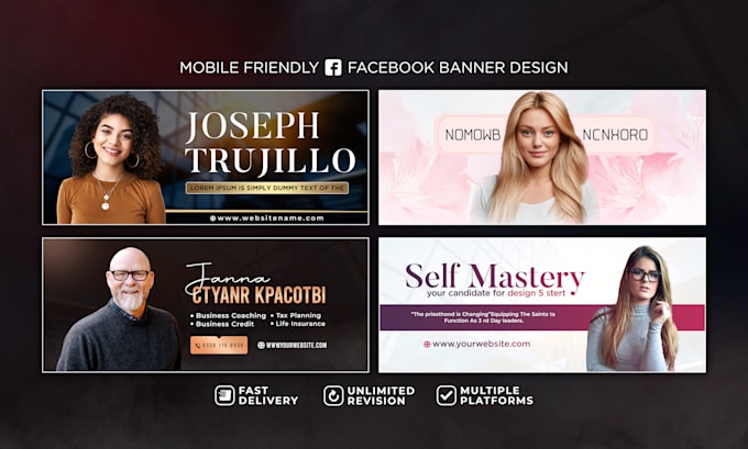 Design mobile friendly facebook banner or channel art by Alamin19961 ...