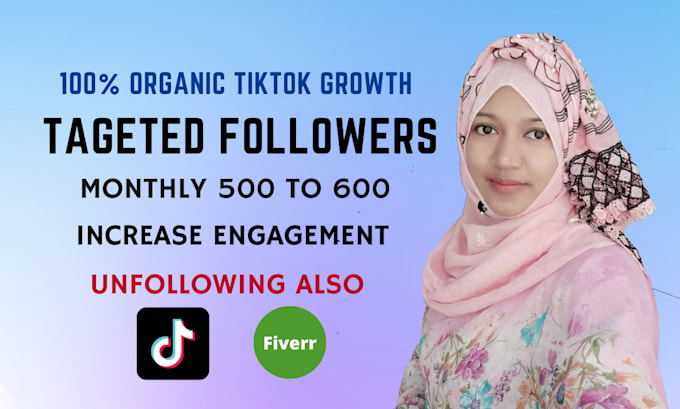 Do super fast organic tiktok followers growth by Soya_ig_expert | Fiverr