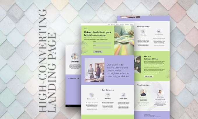 Create a high converting landing page by Vanbcdesigner | Fiverr