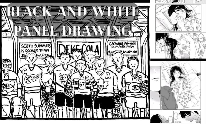 Illustrate webcomic script, comic panels, cartoon character design ...