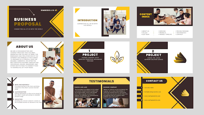 Design a professional and modern powerpoint presentation template by ...