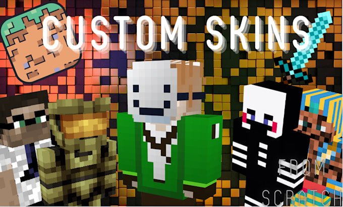 Make custom hd 128px minecraft skins by The_3dman | Fiverr
