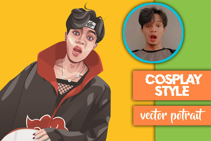 Draw your photo into cosplay style vector potrait by Hanifanatmosvie ...