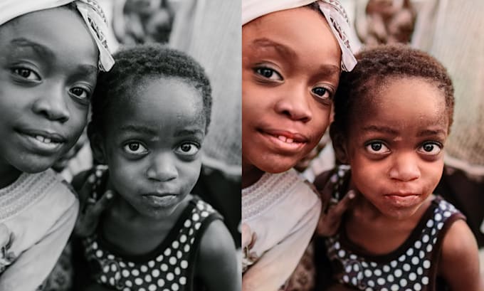 Turn black and white photos into color photos by Kdropsik | Fiverr