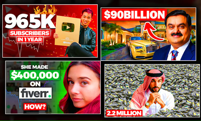 Design amazing view boosting youtube thumbnail in 12 hours by ...