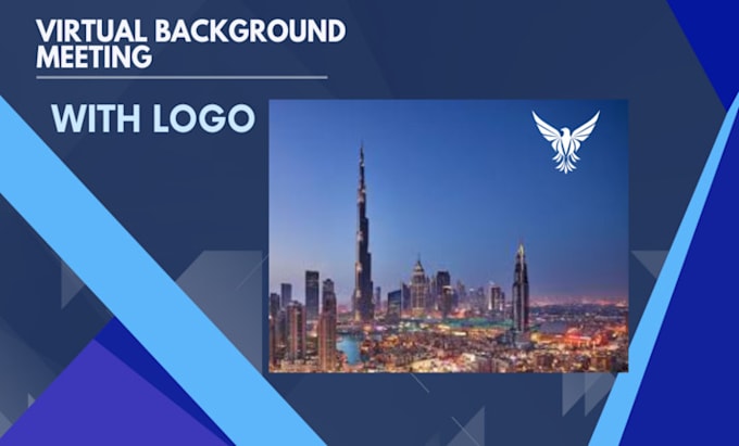 Design unique custom zoom virtual background with your logo by M ...