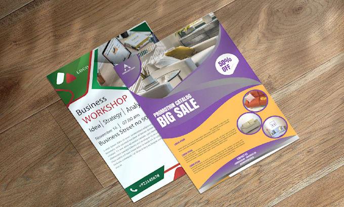 Design and edit creative flyer, poster and brochure for your business ...