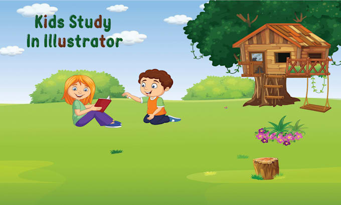 Design children story book and kids ebook cover illustration by Smile ...