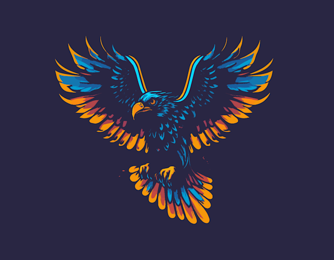 Design creative eagle mascot logo with satisfaction guaranteed by ...