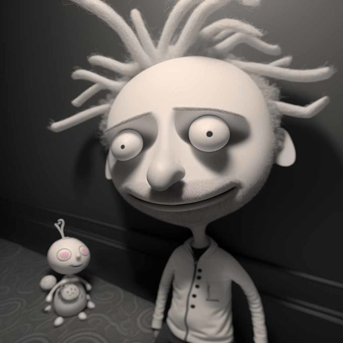 Create tim burton cartoon art of your portrait by Tribejagd | Fiverr