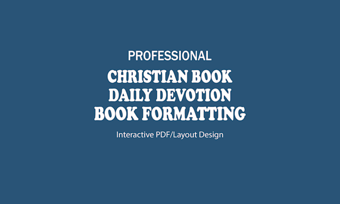 Format, design christian ebook, daily devotion, prayer book, journal ...