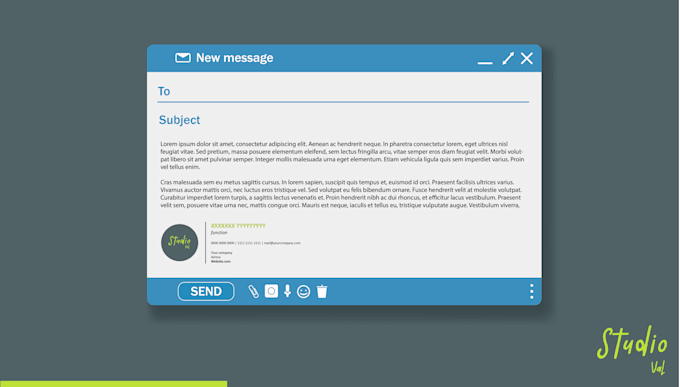Design your business card and email signature by Studio_val | Fiverr