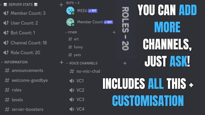 Create a professional discord server for you by Tomwillows_ | Fiverr