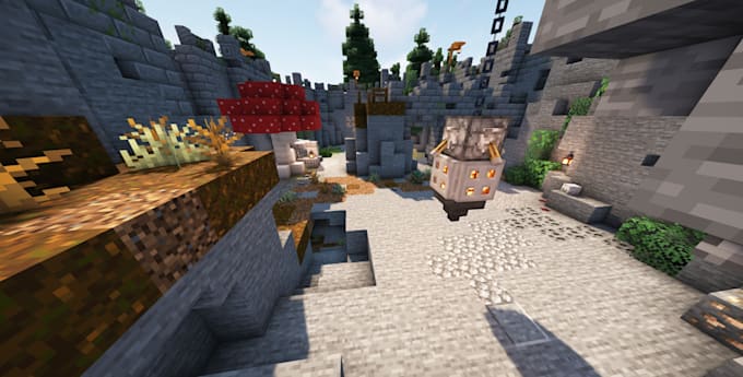 Build you very detailed minecraft builds or mountians and rivers by ...