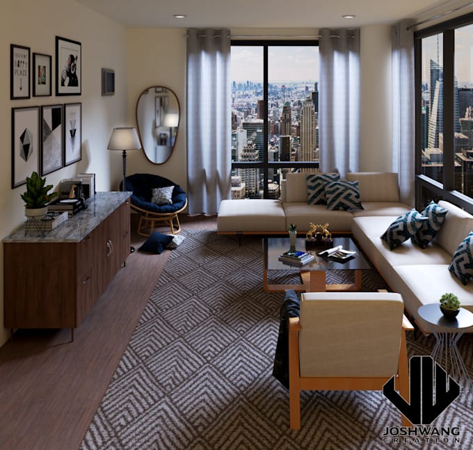 Create 3d realistic architectural visualization by Joshwang27 | Fiverr