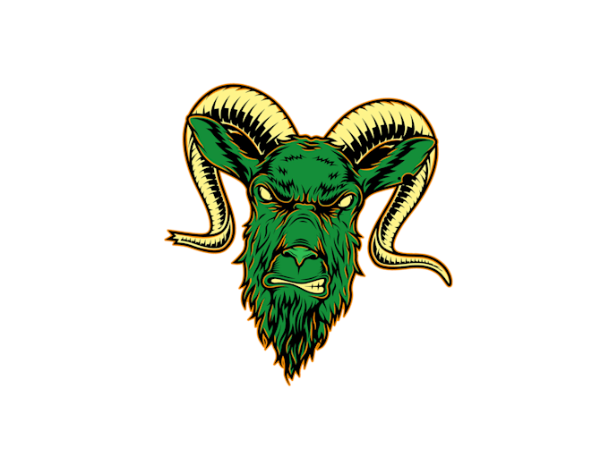 Design good goat rooking mascot logo with original concept by Piya ...
