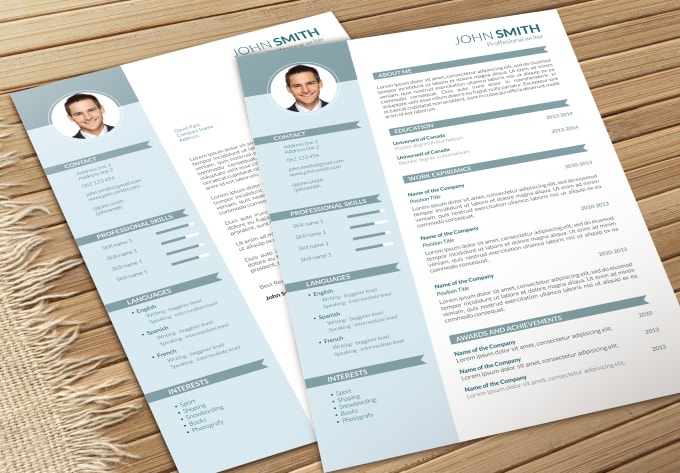 Do slick sharp looking cv resume design by Malimarsovac | Fiverr