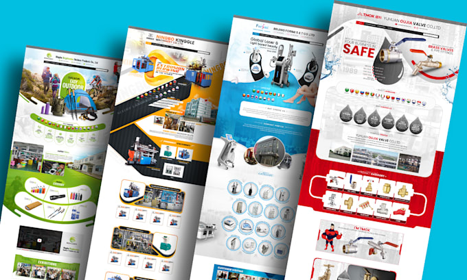 Design creative alibaba minisite designs by Renjutr | Fiverr