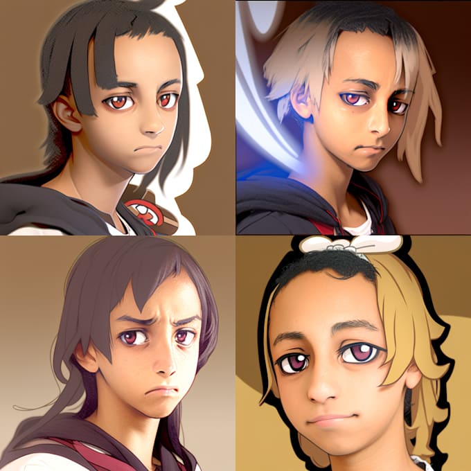 Turn you into anime character by Bogdansky | Fiverr