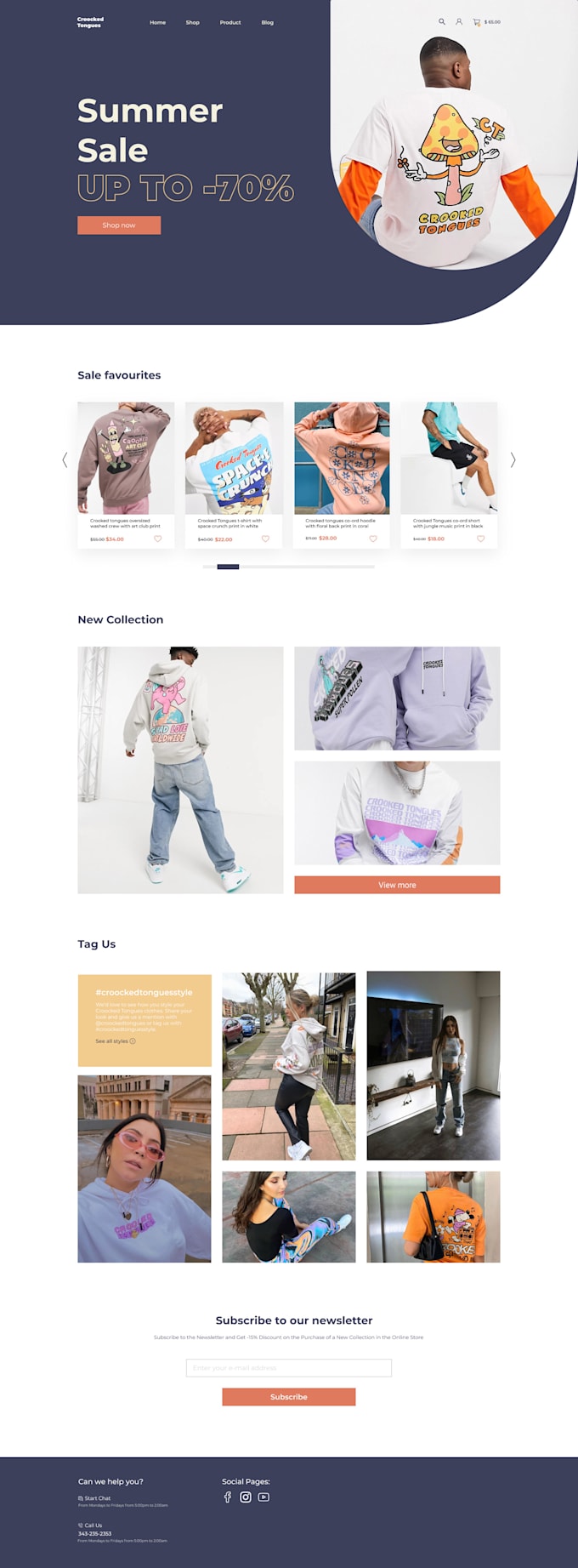 Design a clean and modern ecommerce website by Yaroslavd0 | Fiverr