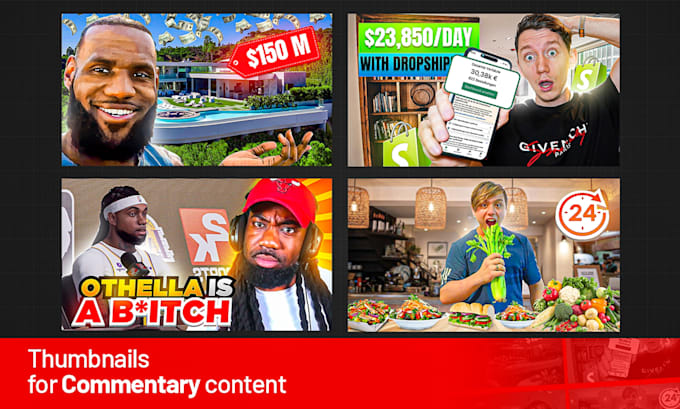 Design clickbait youtube thumbnail in 3 hours by Trigger26 | Fiverr