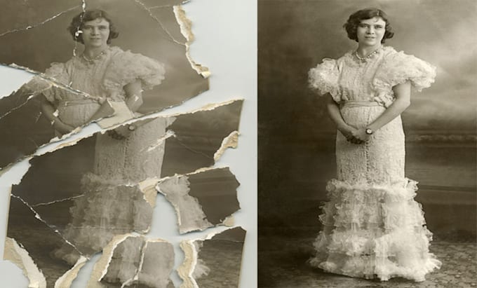 Restore old photos fix and colorize old photos by Theartroll | Fiverr