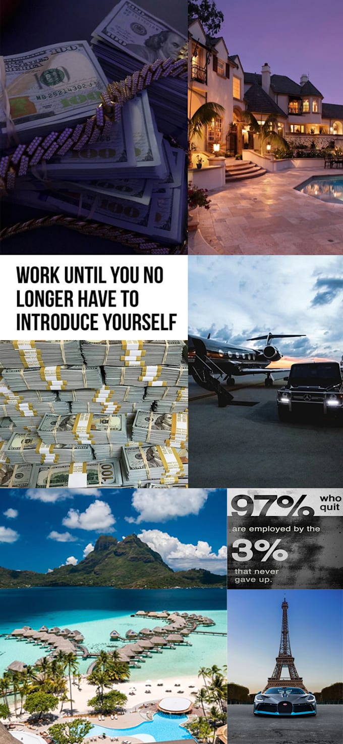 Make you a vision board background to set as your wallpaper by ...