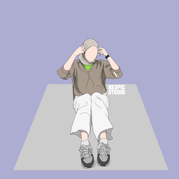 Draw faceless potrait from your self photos and family by Ranuarta | Fiverr