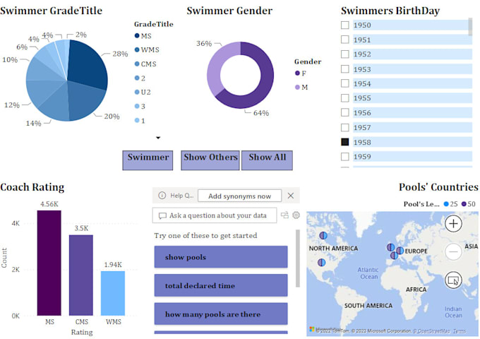 Create interactive dashboards power bi by Katedudetskaya | Fiverr