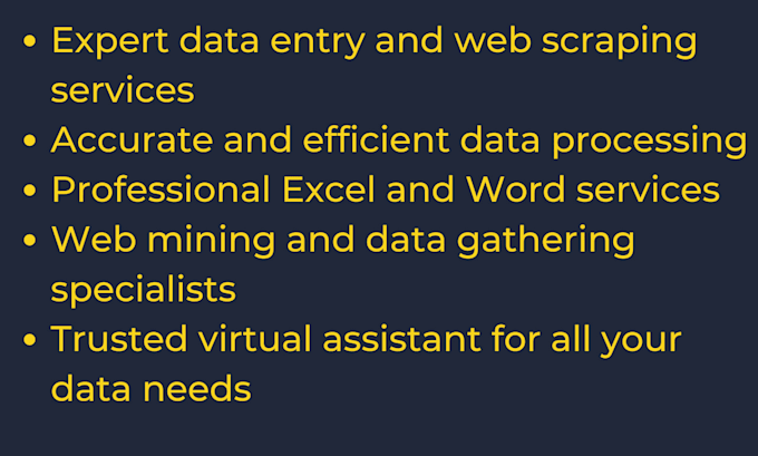 Do data entry web mining, web scraping copy and past in excel and word by Abbbaass | Fiverr