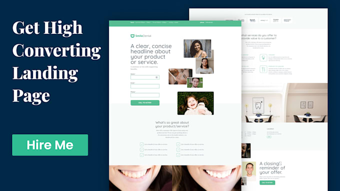 Create high converting unbounce landing page design by Designermithil ...