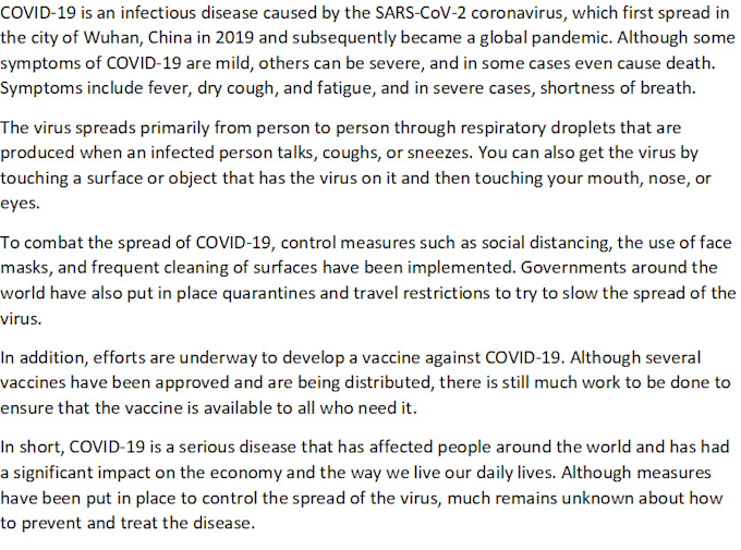 Summaries and personalized text comments, unique and without plagiarism ...