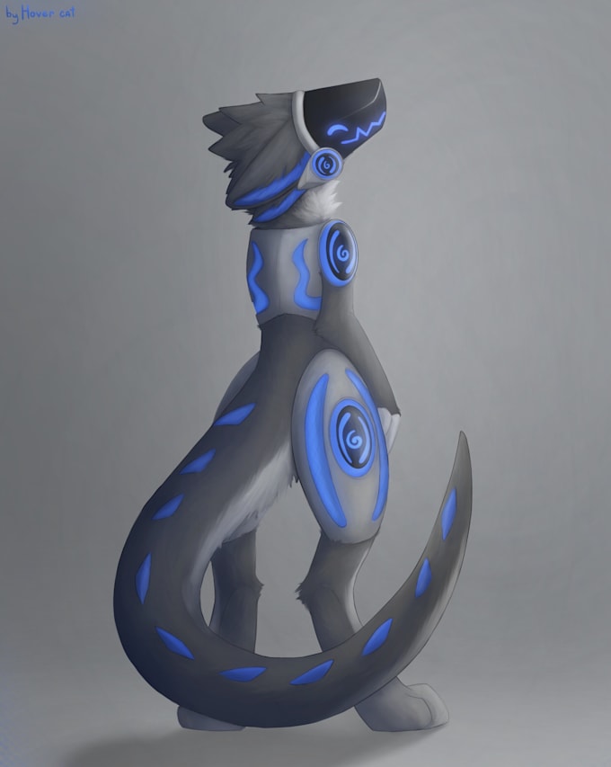 Design and texture your nkd protogen avatar model for vrchat by ...