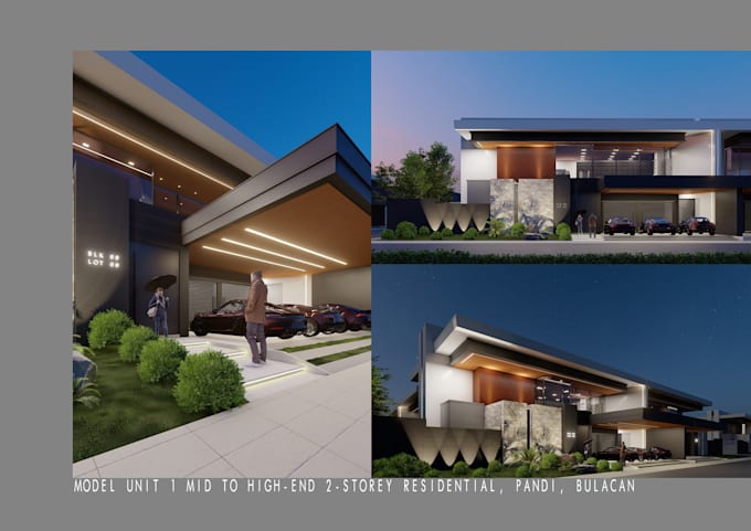 Render high quality 3d exterior architectural visualization by Jhendie ...