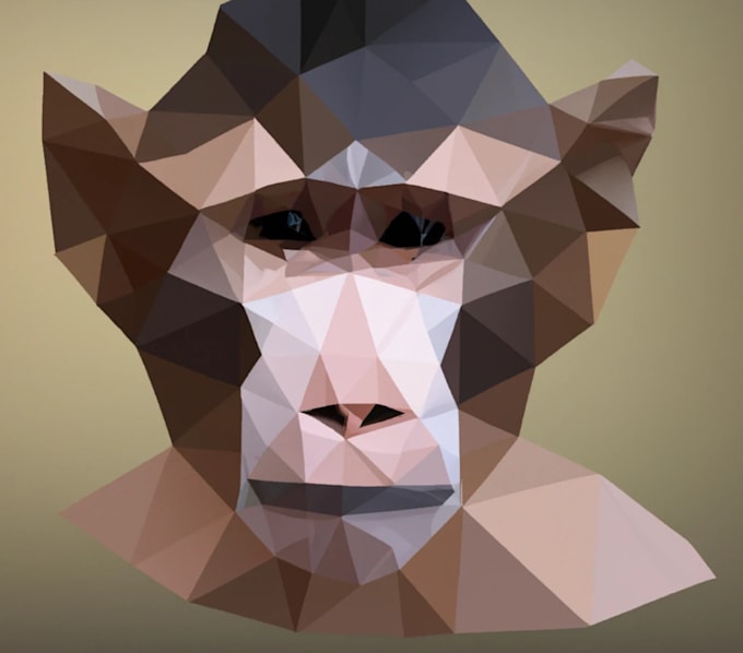 Create a digital art piece in poly style by Ixtfreeze | Fiverr