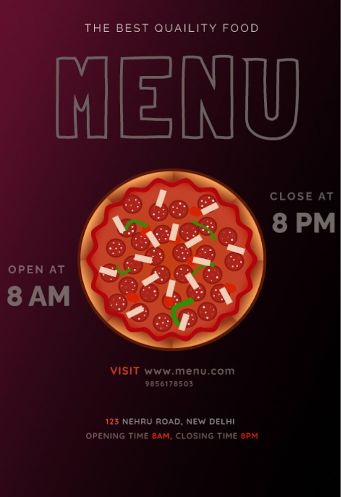 Design banner, poster, menu card by Ux_club | Fiverr