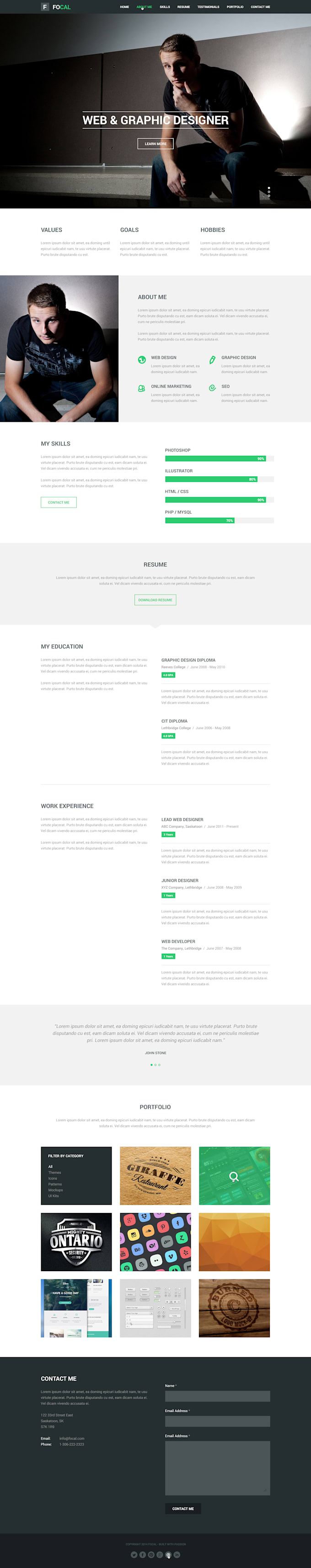 Design a professional, eye catchy website with html and css by Nizum ...