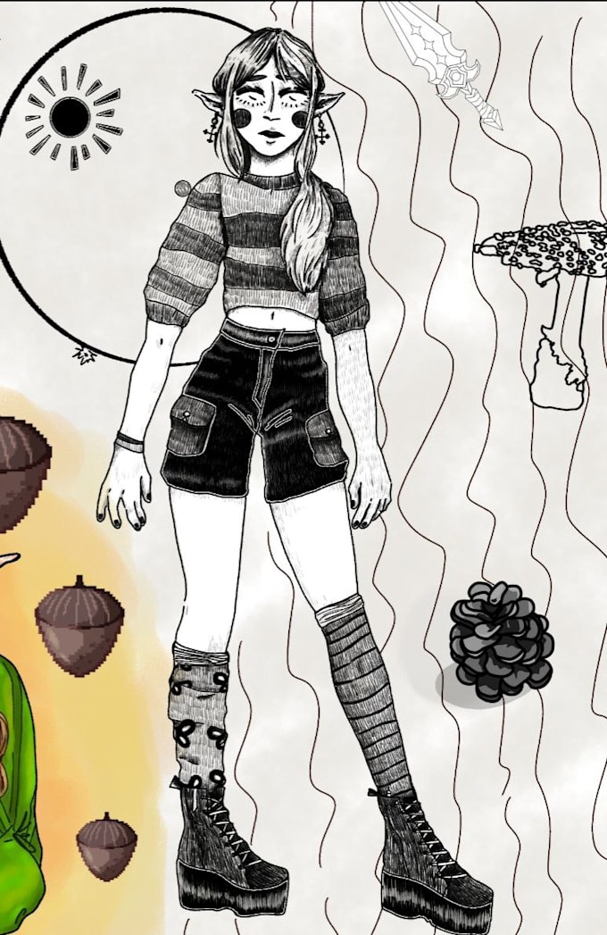 Draw your character in cartoon or in graphic by Annatvr | Fiverr