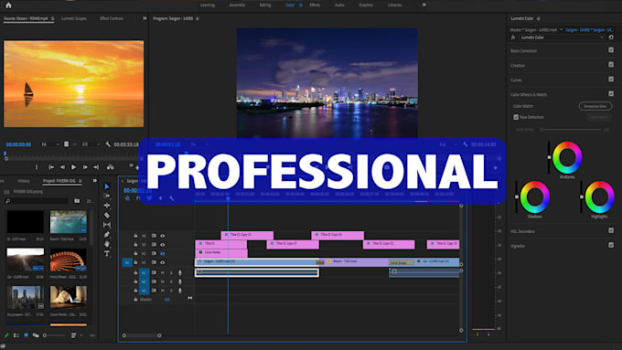 Do professional audio video editing and post production 4k by ...