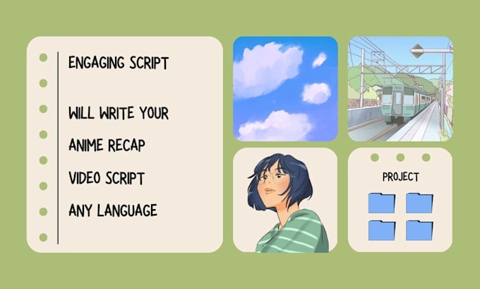 Write anime manga summary for youtube videos by Sahil_nagel | Fiverr