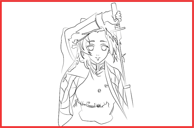 Draw simple line art anime style by Suzanne_dunham | Fiverr